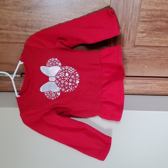 Disney | Shirts & Tops | Disney Red Minnie Mouse Sweater | Poshmark